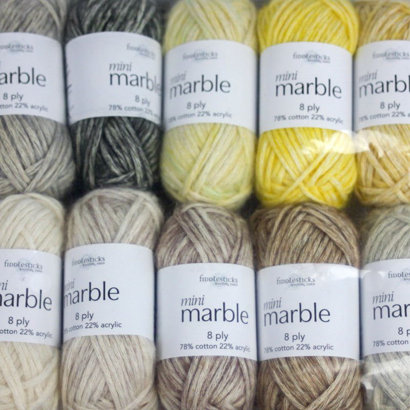 Texyarns | NEW Mini Marble Knitting Yarn by Fiddlesticks